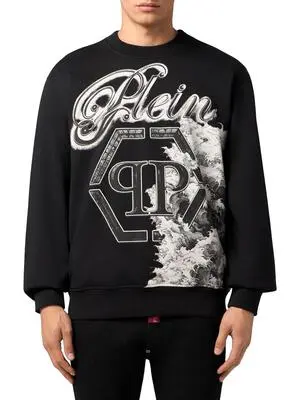 Philipp Plein Graphic Print Sweatshirt - Black