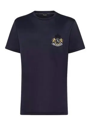 BILLIONAIRE Logo Patch T-shirt - Blue