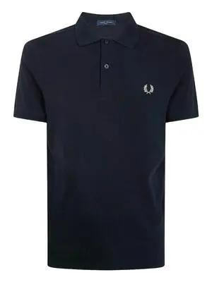 Fred Perry Logo-embroidered Polo Shirt - Blue