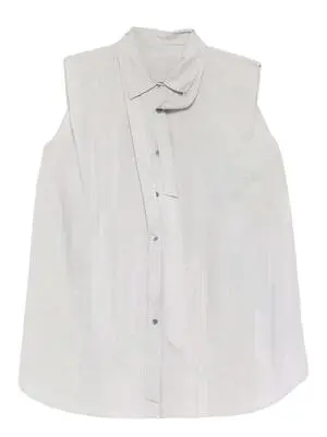JNBY Striped Sleeveless Shirt - Grey