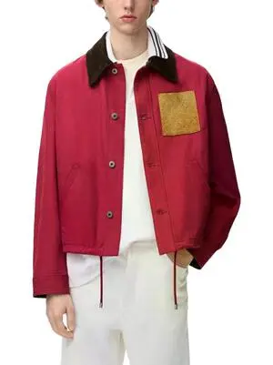 LOEWE LOEWE Corduroy-Collar Patch-Pocket Jacket