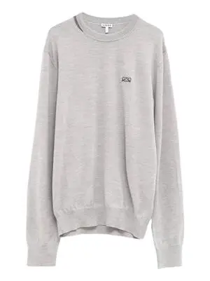 Loewe Anagram Embroidered Sweater - Grey