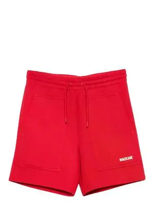 Mackage Elwood Logo-print Drawstring Shorts - Red