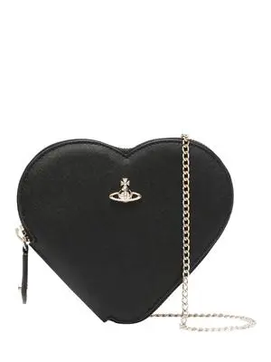 VIVIENNE WESTWOOD Heart Crossbody Bag - Black