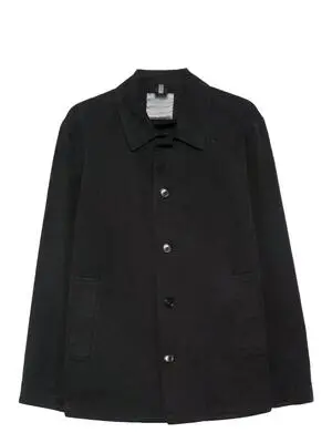 PROFUOMO Button-up Shirt Jacket - Blue