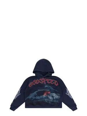 GODSPEED Long Sleeve Graphic Hoodie - Blue