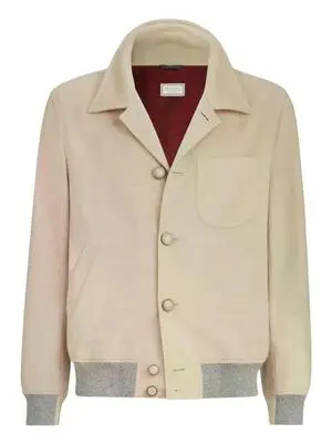 Brunello Cucinelli Lightweight Virgin Wool Cloth Outerwear Jacket - Neutrals