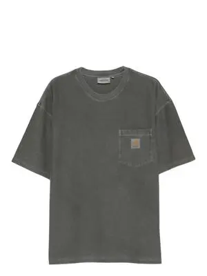 Carhartt Work In Progress Logo-patch Pocket T-shirt - Grey
