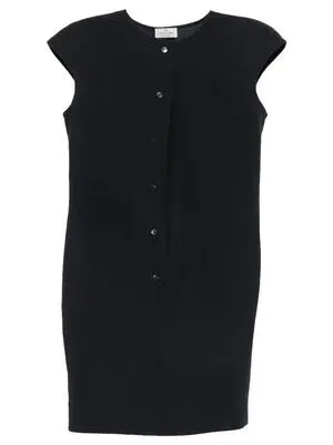 Valentino Garavani Wool Midi Dress - Black