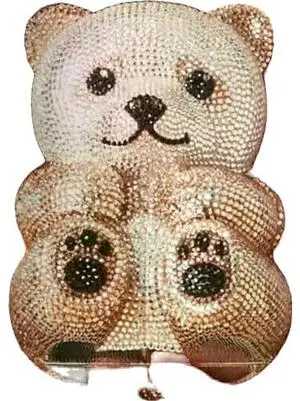 Judith Leiber Crystal-embellished Clutch Bag - Brown