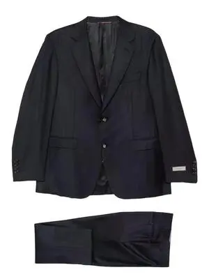 Canali Pinstripe-pattern Single-breasted Suit - Blue