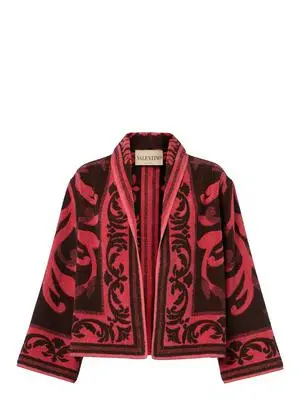 Valentino Garavani Cotton Terry Jacquard Jacket - Brown