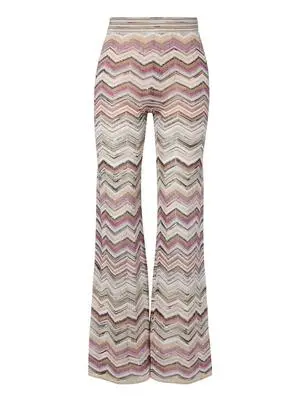 Missoni Zigzag Lame Wide-leg Pants - Multicoloured