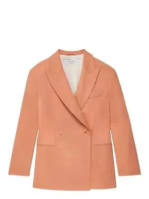 Another Tomorrow Double-breasted Peak-lapel Blazer - Orange