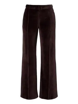 COURREGES Cotton-blend Velvet Sweatpants - Brown