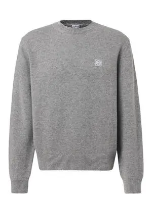Loewe Anagram Wool Sweater - Grey