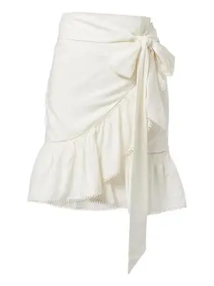 MARANT ETOILE Wrap Skirt - White