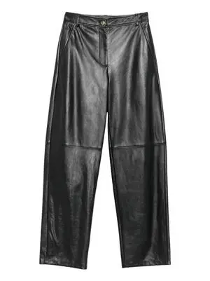 MAX MARA Max Mara Legno Wide-Leg Leather Trousers