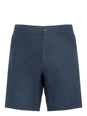MC2 SAINT BARTH Ischia Linen Bermuda Shorts - Blue