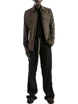 Rick Owens Work Shirt - Brown