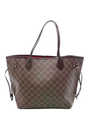 LOUIS VUITTON Damier Ebene Neverfull Mm Tote Bag - Brown