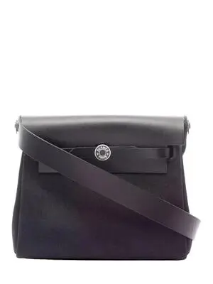 Hermès Mini Herbag Zip Shoulder Bag - Black
