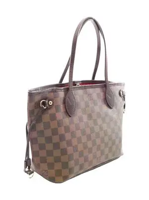 LOUIS VUITTON Damier Ebene Neverfull Pm Tote Bag - Brown