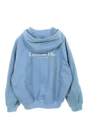 Dior Embroidered Logo Denim Jacket - Blue