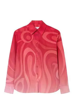 Emilio Pucci Marmo Degradé Shirt - Red