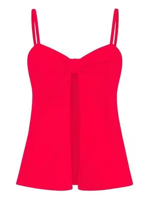 Cult Gaia Lennon Bow Detail Top - Red