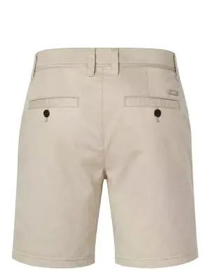 Armani Exchange Logo Plaque Chino Shorts - Neutrals