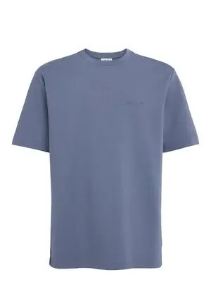 NN.07 Relaxed Logo Nat T-shirt Blue
