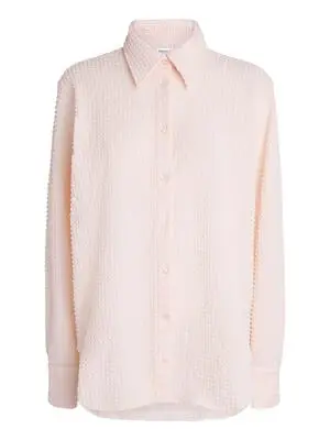 Hunza G Seersucker Resort Shirt - Pink