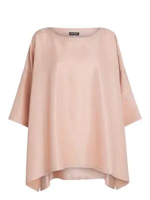 Eskandar Silk Plissé Scoop-neck Top - Pink