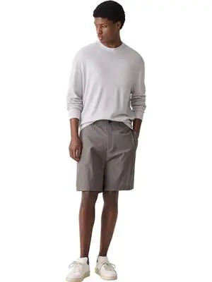 Theory Textured Recycled Nylon Drawstring Shorts - Carbon