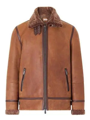 Brunello Cucinelli Shearling Jacket - Brown