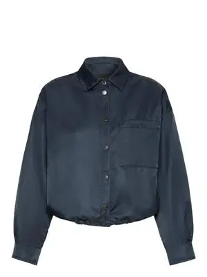 Max Mara Water-repellent Twill Jacket - Navy