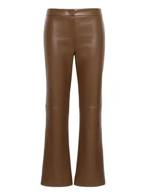 Max Mara Slim-fit Coated Jersey Trousers - Brown