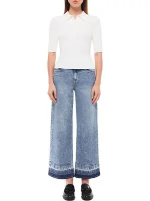 Simkhai Jude Released Wide-leg Ankle Jeans - Blue