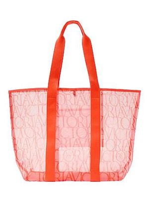 Victoria's Secret Mesh Carryall Beach Tote - Print