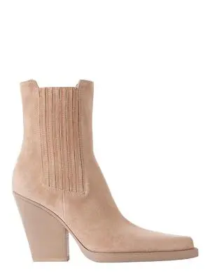 Paris Texas Dallas Suede Ankle Boots - Brown