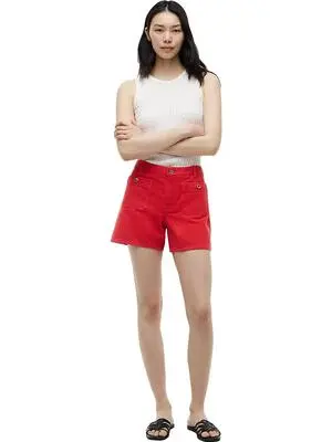 Tommy Hilfiger Patch Pocket Denim Shorts - Primary Red