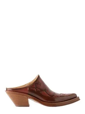 Gabriela Hearst Temperance Western Mules - Brown