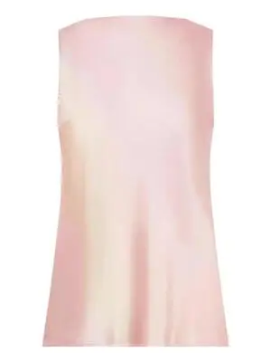 Nina Ricci Silk Draped Back Top - Pink