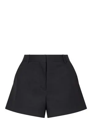 Veronica De Piante Belle Silk Mini Shorts - Black