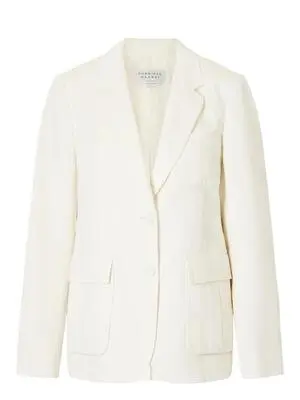Gabriela Hearst Louisa Cotton Ribbed Blazer - Neutrals