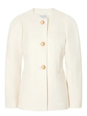 Gabriela Hearst Daelan Silk And Wool-blend Jacket - Neutrals
