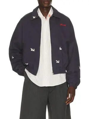 CARNE BOLLENTE Harrington Jacket - Navy