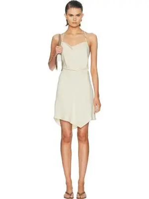 Helmut Lang Knot Slip Dress - Ivory