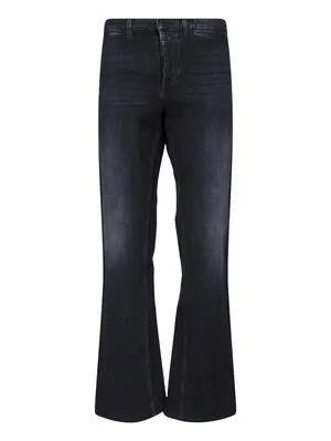 Gucci Flared Jeans 'web - Black